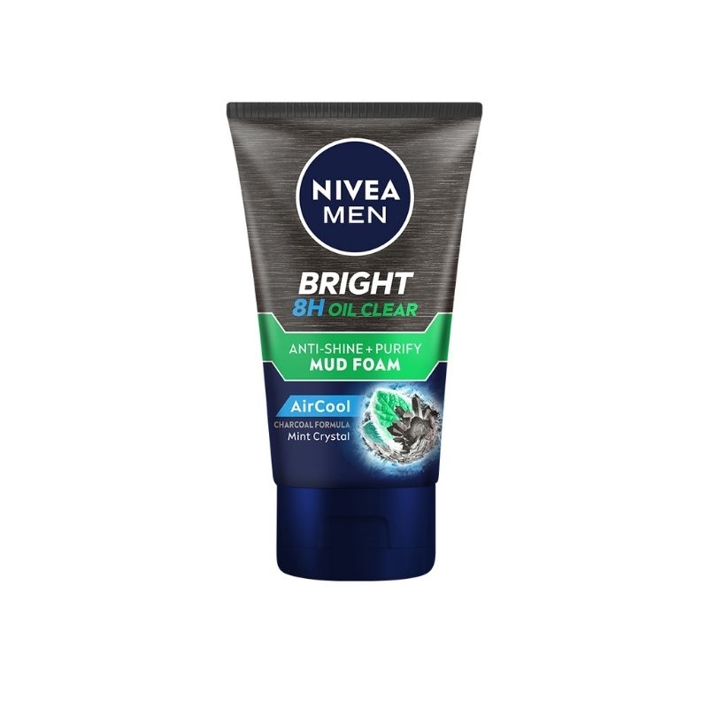 Jual Nivea Men Bright Oil Clear Anti Shine + Purify Mud Foam 100ml ...