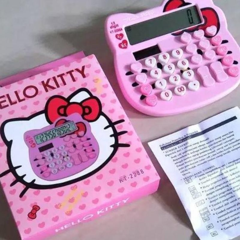 Jual KALKULATOR HELLO KITTY KT-2288 CHECK & CORRECT | Shopee Indonesia