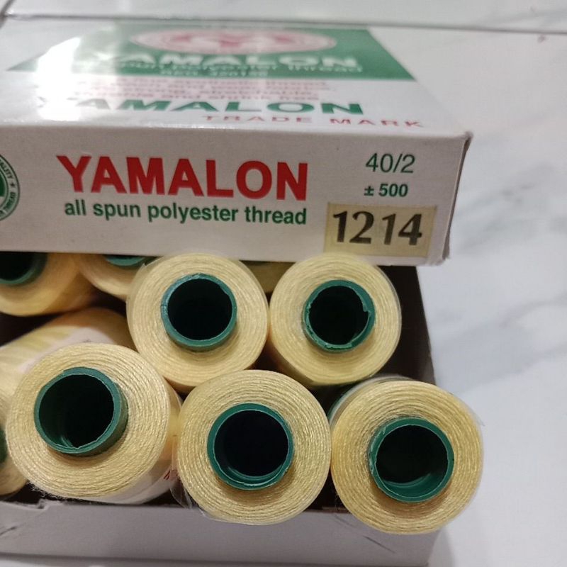 Jual Benang Jahit Yamalon Warna Kuning Terlengkap Semua Varian / Benang ...