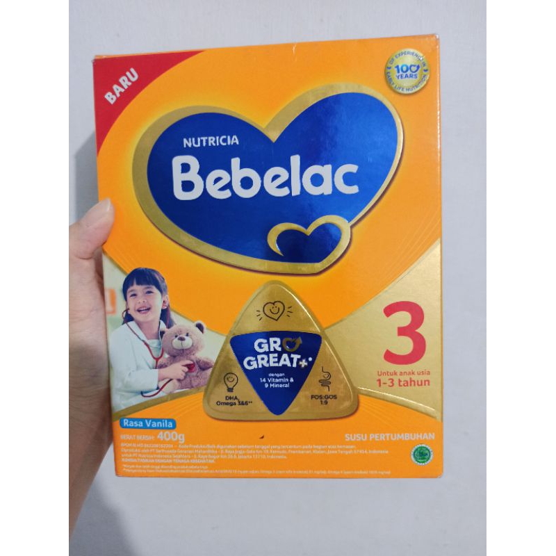 Jual Bebelac 3 / 1 + 1+ Vanilla Box Kemasan Baru | Shopee Indonesia