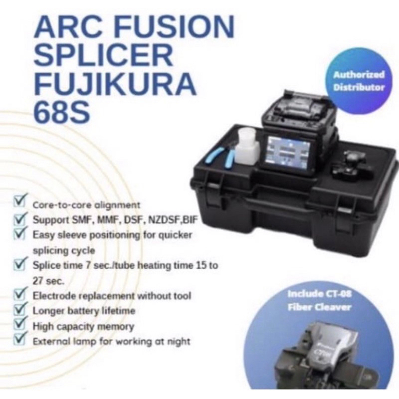 Jual Fujikura 68s CT08 backbone splicer alat sambung fiber optik FSM ...