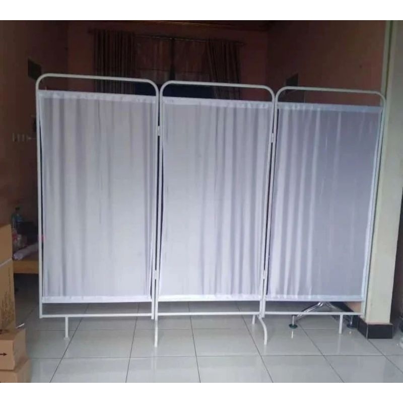 Jual Bed Screen 3 Bidang Besi Pc | Pembatas Rumah Sakit Medical ...