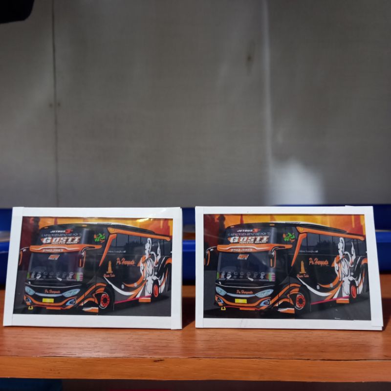 Jual 3 bingkai foto bus estetik busmania bis po. haryanto gosti ...