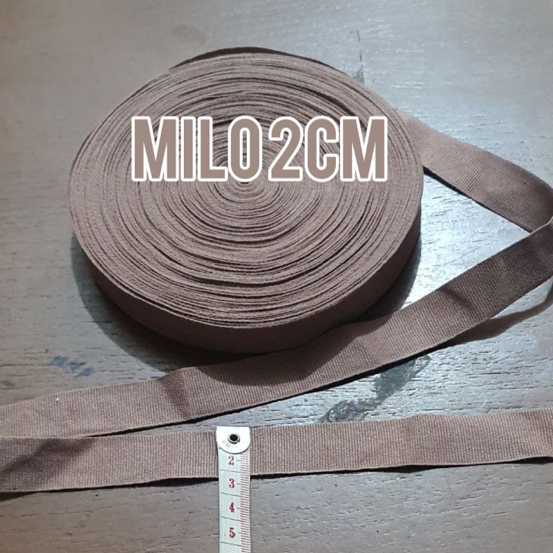 Jual pita katun/pita label/pita canvas katun ukuran 2cm & 2,5cm ...
