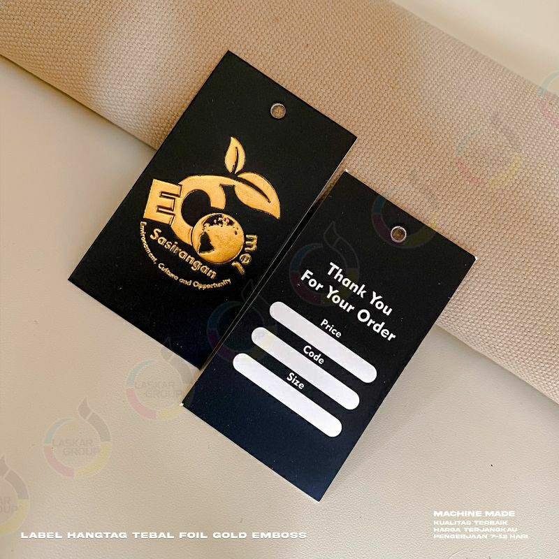 Jual label hangtag 1200pcs label merek label nama label baju label ...