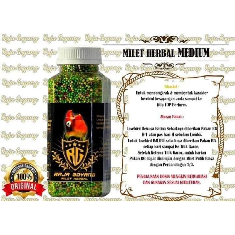 Jual Pakan Rg Medium/Pakan Lomba Rg/Pakan Konslet/Millet konslet/Pakan ...