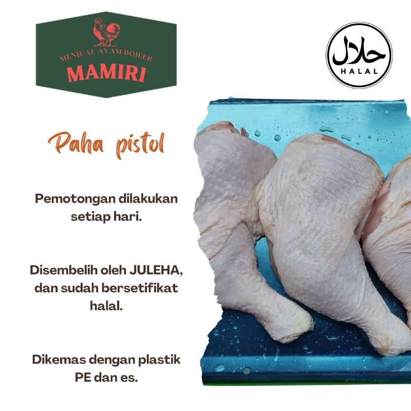 Jual Paha ayam utuh/paha pistol 1kg | Shopee Indonesia