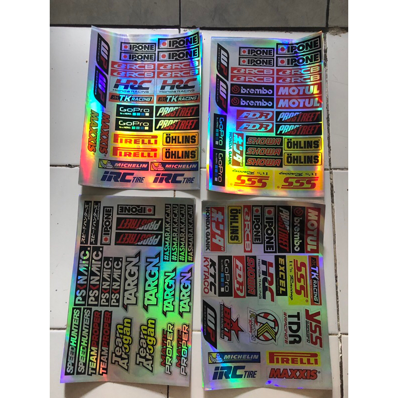 Jual STIKER STICKER RACING RCB OHLINS KTC | Shopee Indonesia