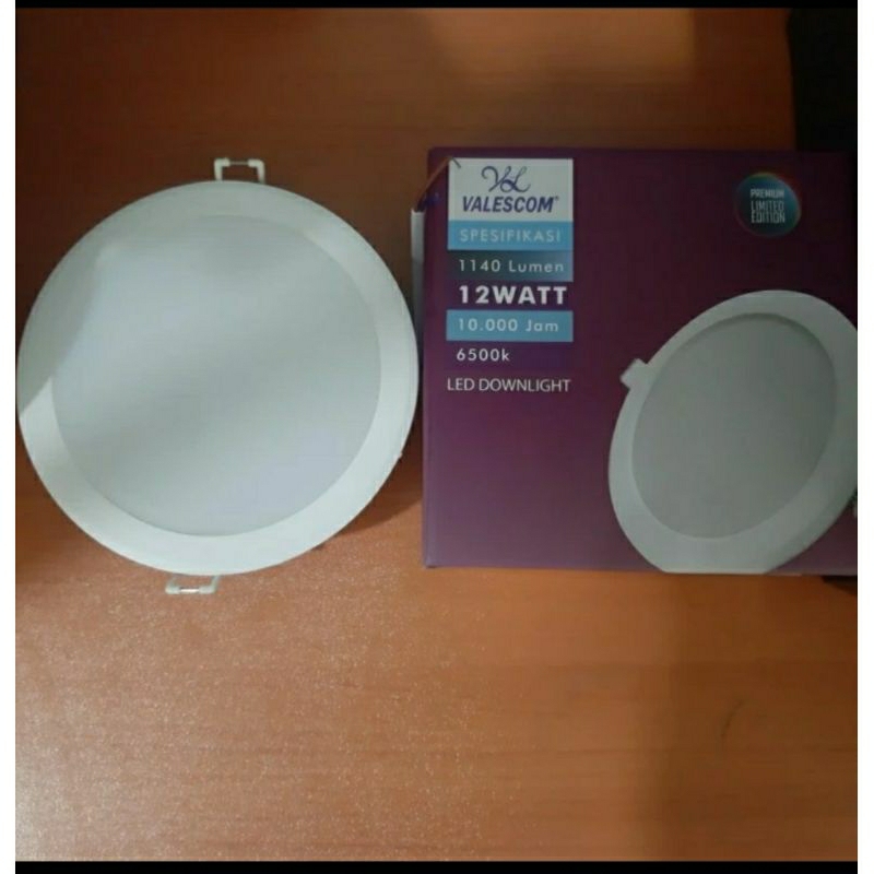 Jual Lampu downlight Led valescom 12w 12watt inbow bulat putih super bright | Shopee Indonesia