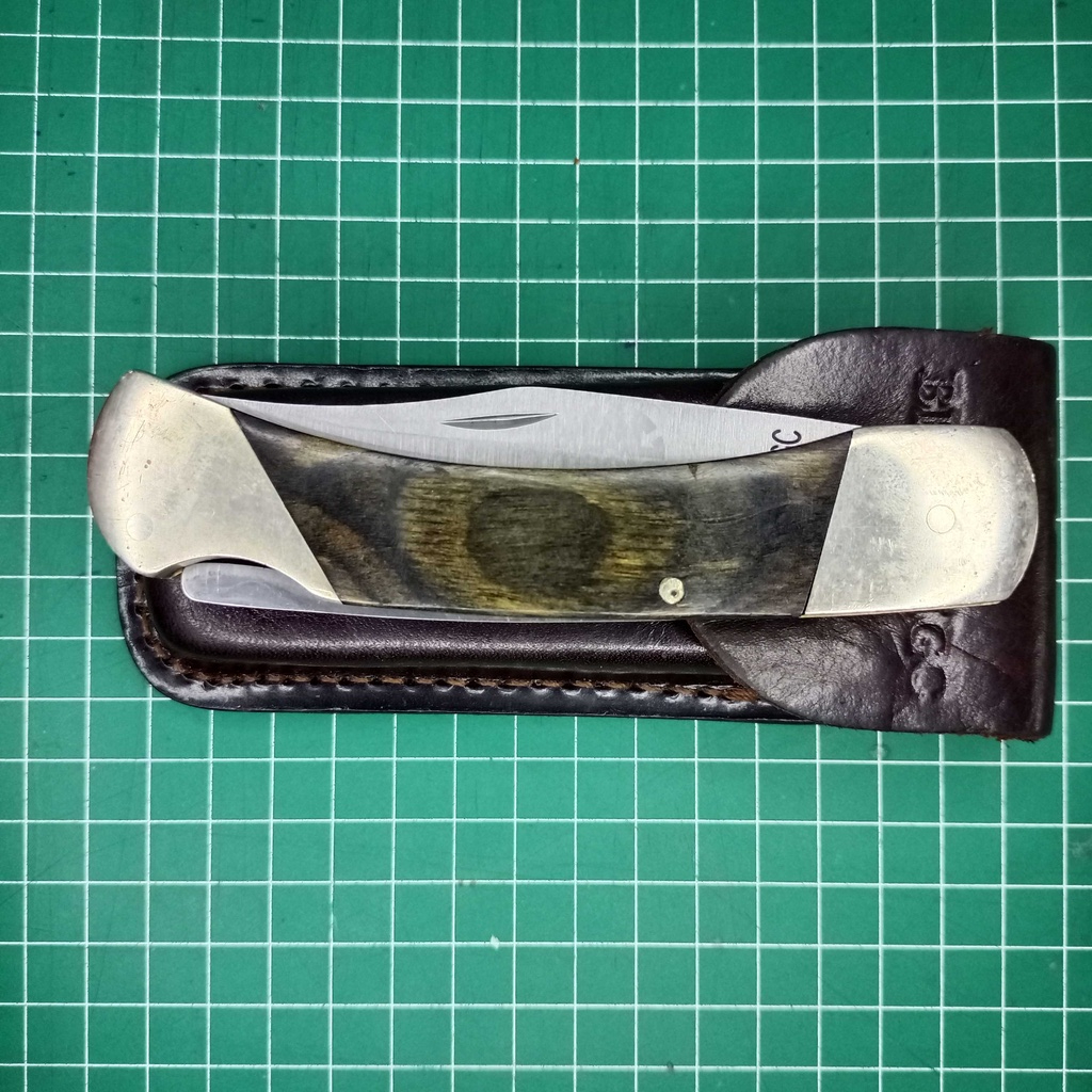 Jual Bear MGC Professional lockback folding knife with wood handle ...