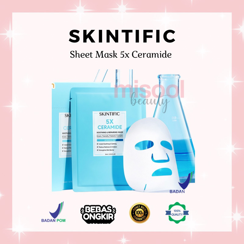 Jual [NEW LAUNCH] SKINTIFIC Masker Wajah 5X Ceramide Soothing and ...