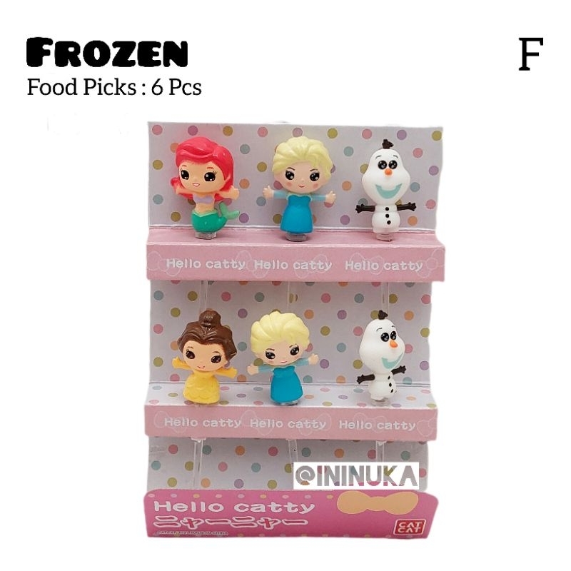 Jual Bento Food Picks Frozen Disney Elsa Olaf Anna Tusukan Bento ...