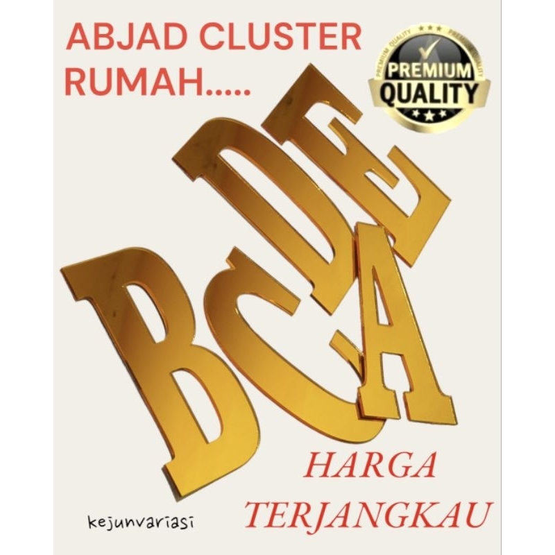 Jual HURUF ABJAD RUMAH MIRROR GOLD A-Z UK 6X11 CM | Shopee Indonesia