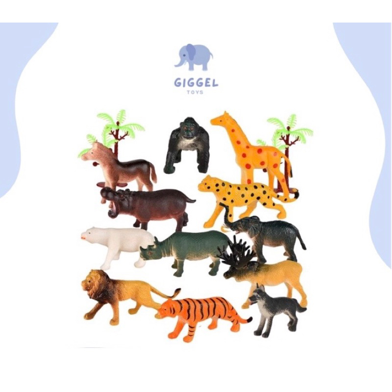 Jual mainan anak balita kebun binatang edukasi belajar kids zoo animal ...