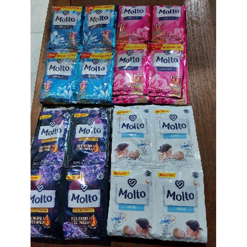 Jual Molto 1000 All Variant 18ml RENCENG 12-14 Sachet | Shopee Indonesia