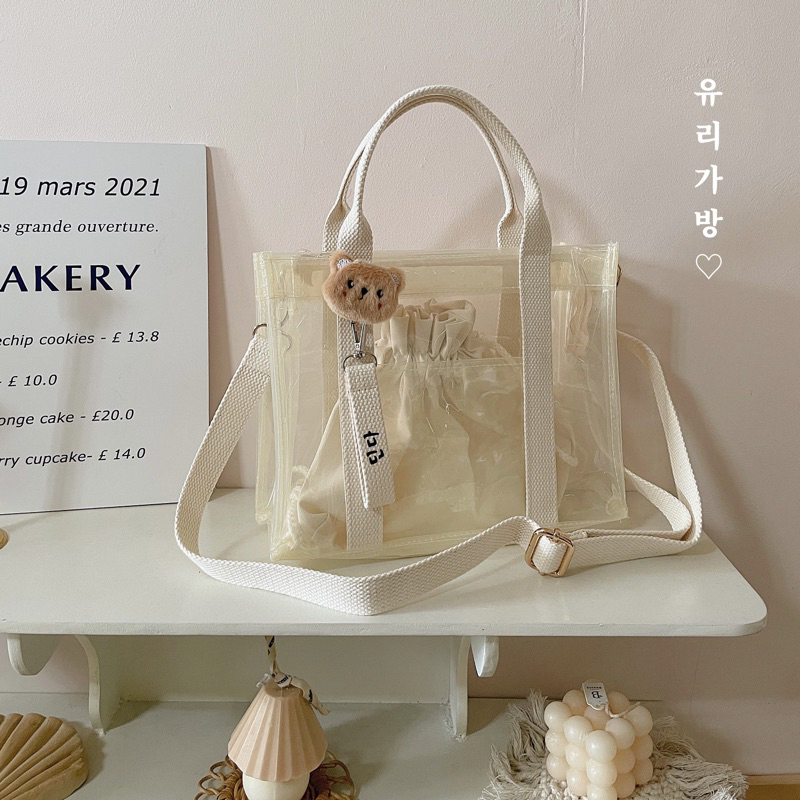 Jual Yoori bag 유리 Pvc Bag Tas Konser seventeen day6 Tas Kpop Tas Korea tas transparan selempang ...