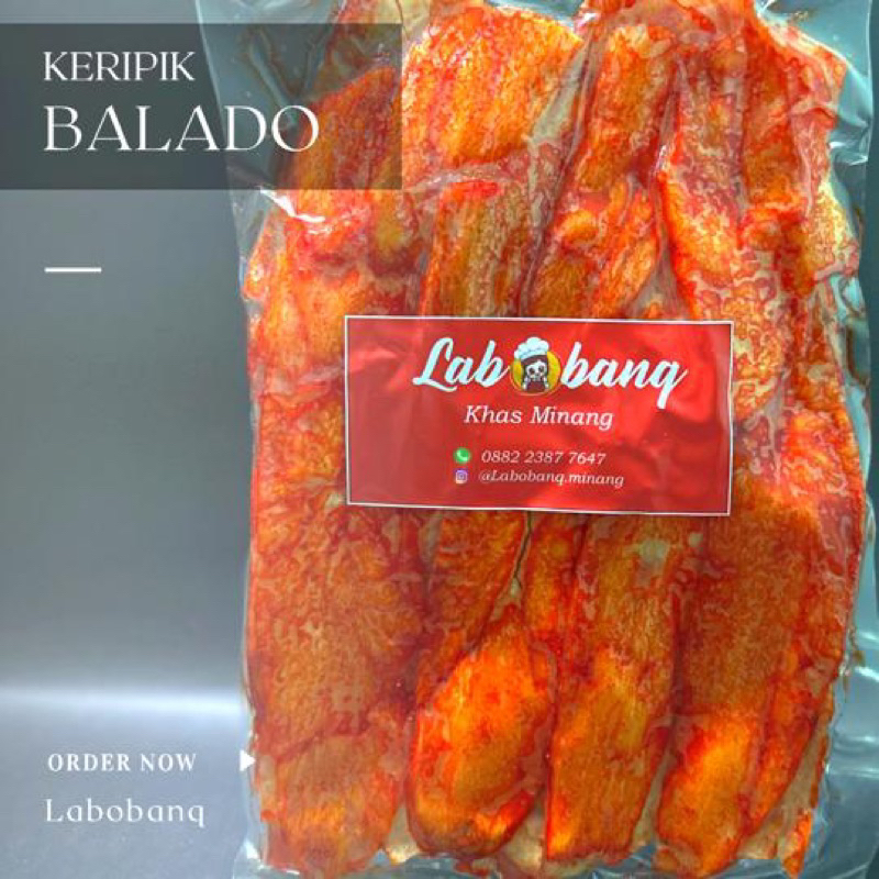 Jual KERIPIK SINGKONG BALADO 3X7 KHAS PADANG | Shopee Indonesia