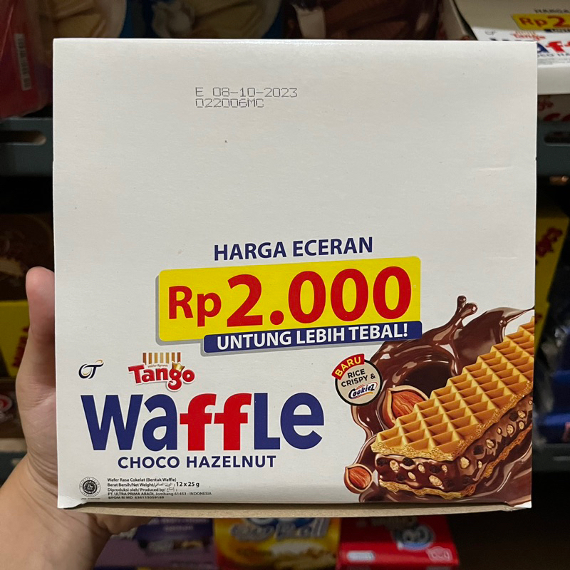 Jual WAFFLE TANGO CHOCO HAZELNUT - 12pcs | Shopee Indonesia