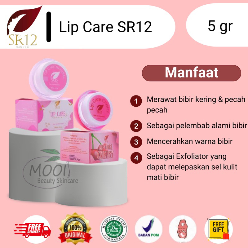 Jual SR12 | LIP CARE SR 12 CHERY & NATURAL | Shopee Indonesia