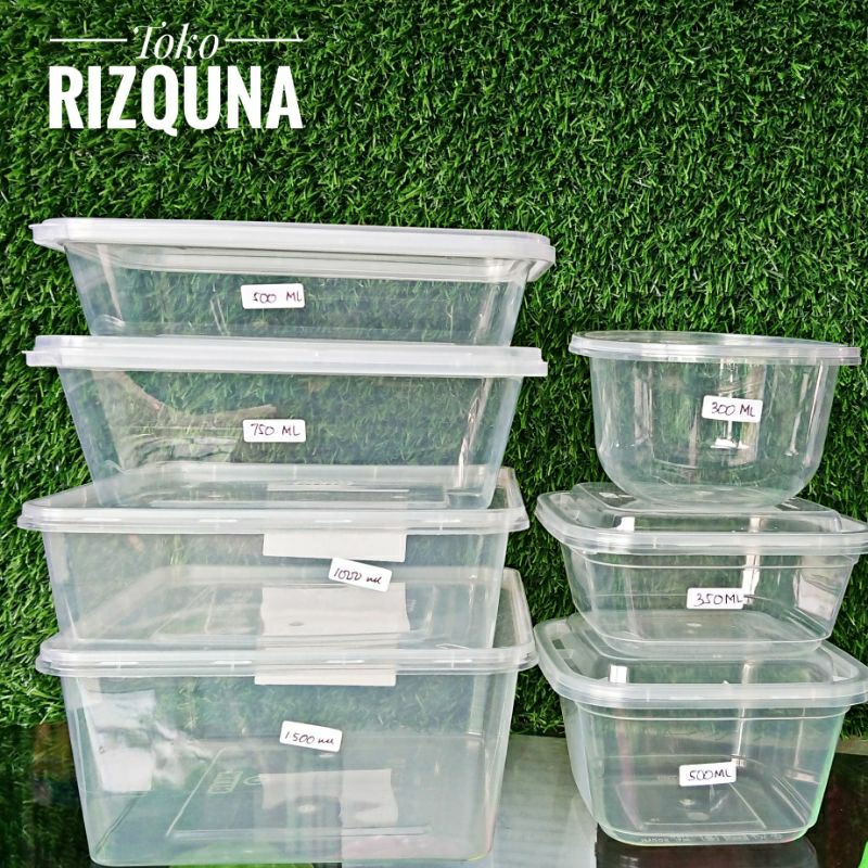 Jual Thinwall Klir persegi container box kotak makanan | Shopee Indonesia