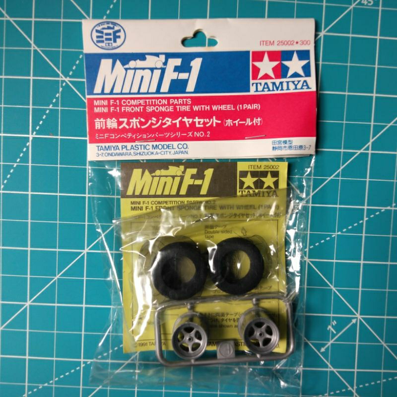 Jual Tamiya 25002 mini f-1 front sponge tire with wheel | Shopee Indonesia