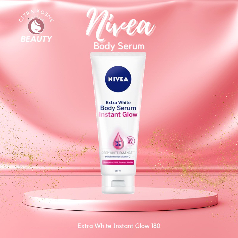 Jual Nivea Extra White Instant Glow Body Serum 180 Ml Shopee Indonesia