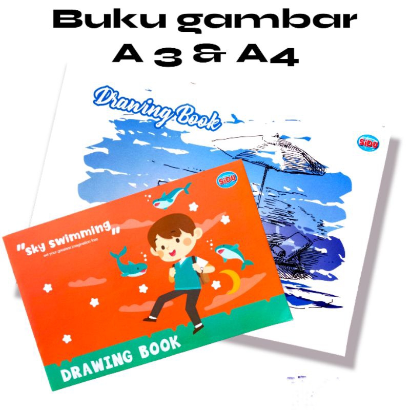 Jual BUKU GAMBAR SIDU/DRAWING BOOK UKURAN A 3 & A4 | Shopee Indonesia