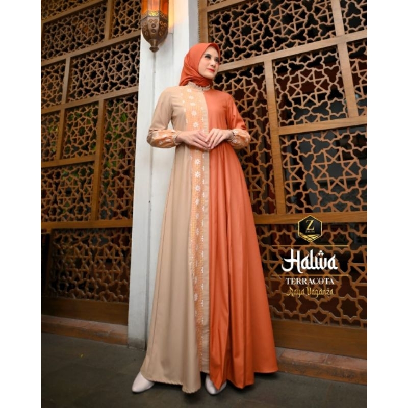 Jual HALWA DRESS TERACOTA by ZALIFA | Shopee Indonesia