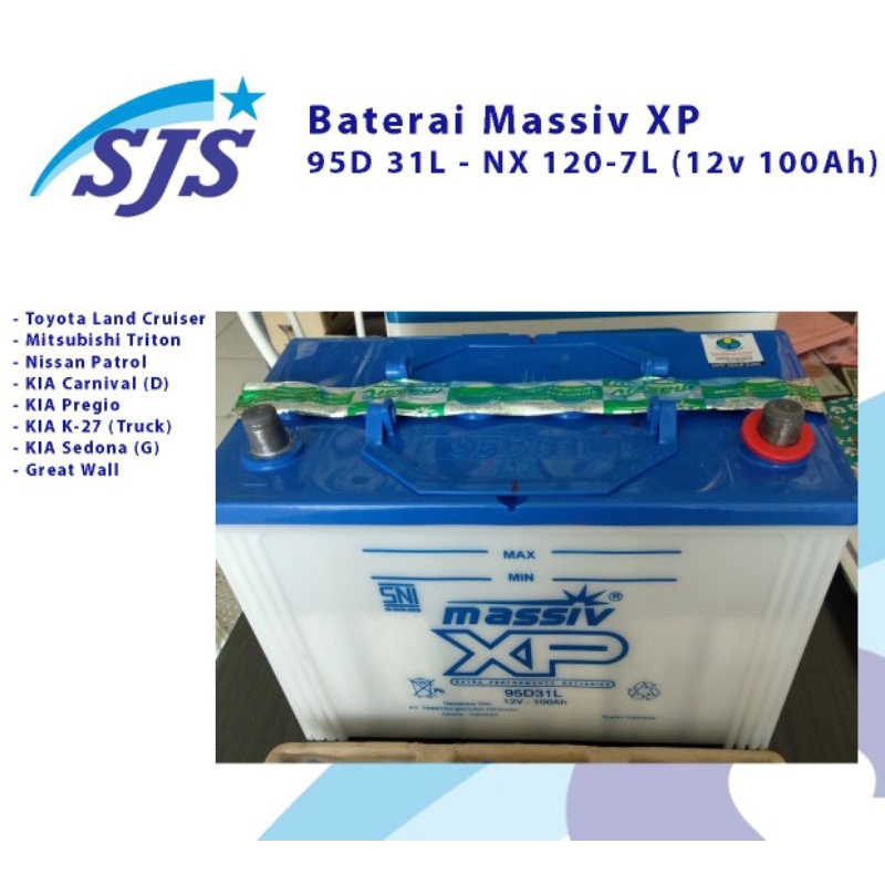 Jual Aki Nx120-7L Massive XP 12v 100ah | Shopee Indonesia