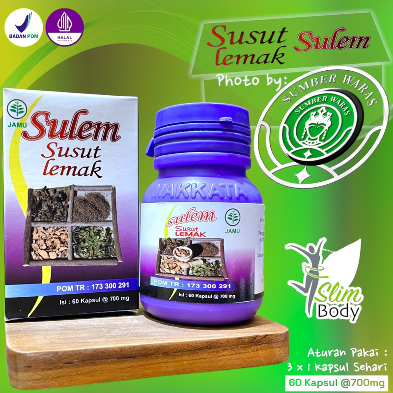 Jual SUSUT LEMAK SULEM MAKKATA BPOM 60 KAPSUL - Herbal Penurun Berat Badan - Obat Diet HALAL MUI ...