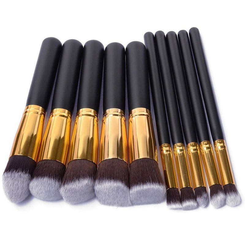 Jual Set Makeup Brush 10pcs, Kuas Makeup Lengkap, Brush Make up Set ...