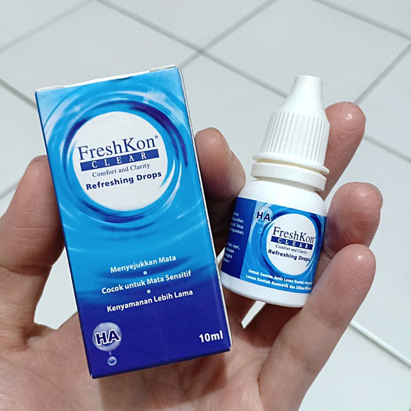 Jual Tetes Mata Softlens Freshkon Clear Lens Refreshing Drop Kontak ...
