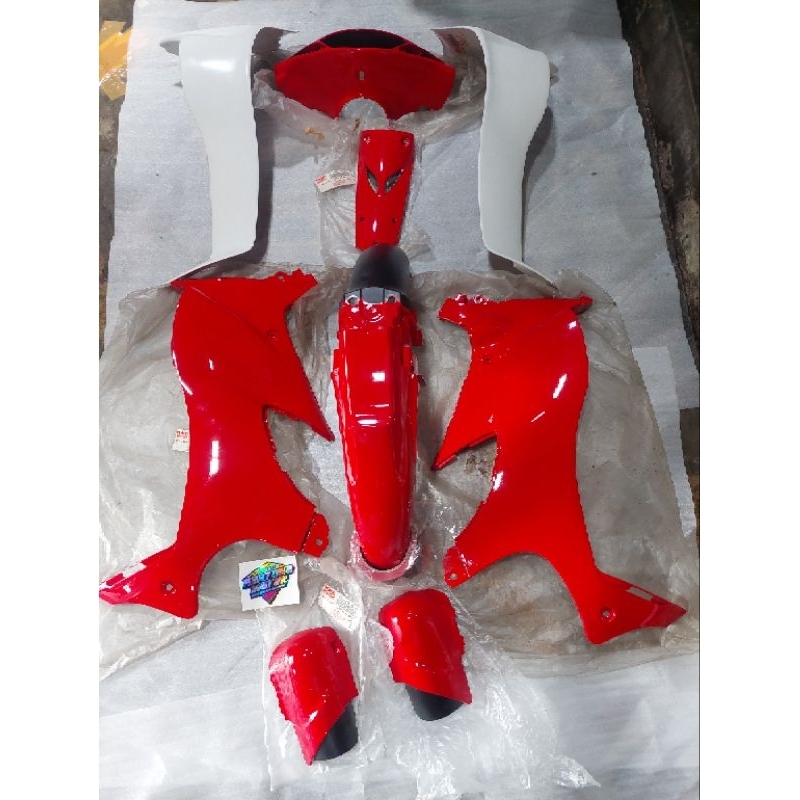 Jual body set 125z merah putih original japan | Shopee Indonesia