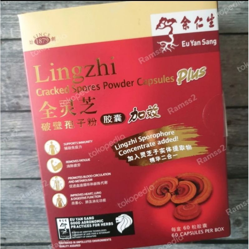 Jual Eu Yan Sang Lingzhi Cracked Spores Powder Capsules Plus Blister Singapore | Shopee Indonesia