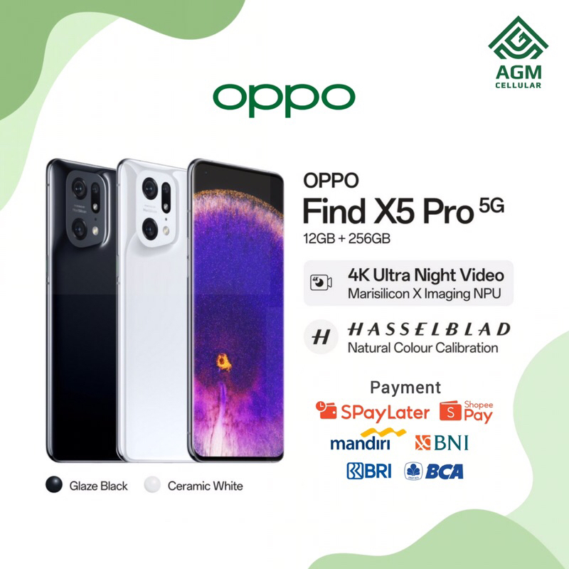 Jual HANDPHONE OPPO FIND X5 PRO 5G RAM 12GB/256GB (Glaze Black ...