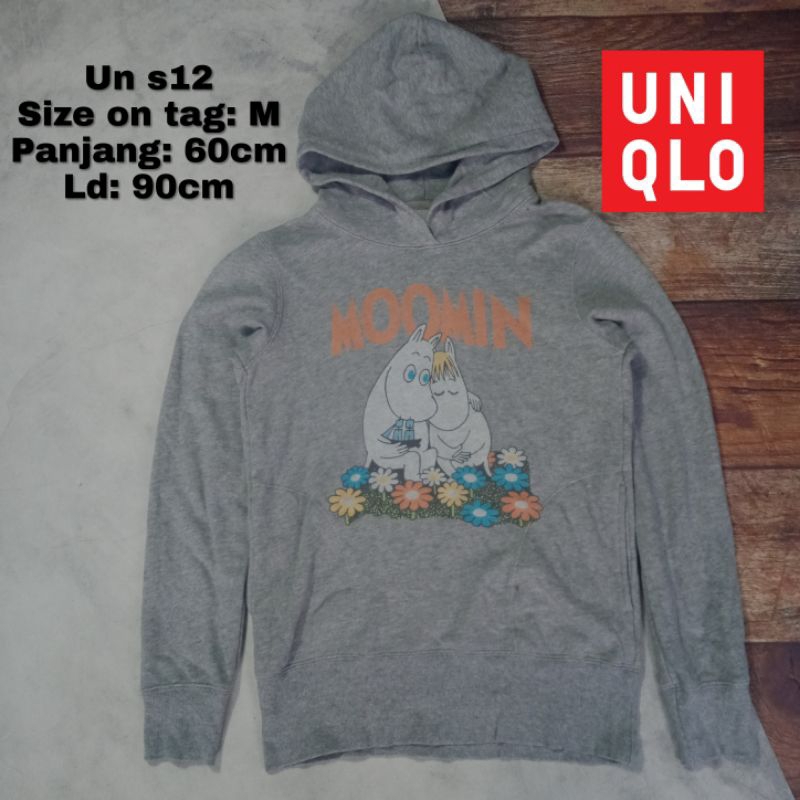 Jual Hoodie uniqlo x moomin caracters original second Un s12 | Shopee ...