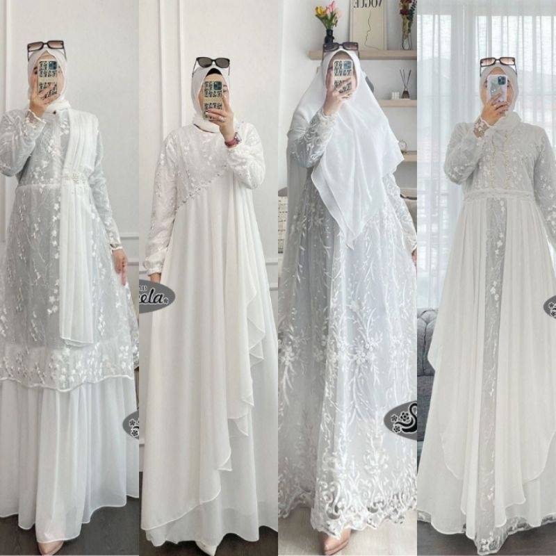 Jual GAMIS AKAD SYARI / GAMIS AKAD PUTIH / GAMIS AKAD NIKAH / GAMIS ...