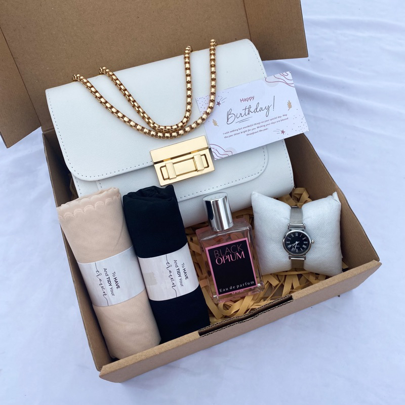 Jual [A6462]HAMPERS GIFT BOX TAS SALEMPANG CLARA/KADO PACAR/KADO BESTIE ...