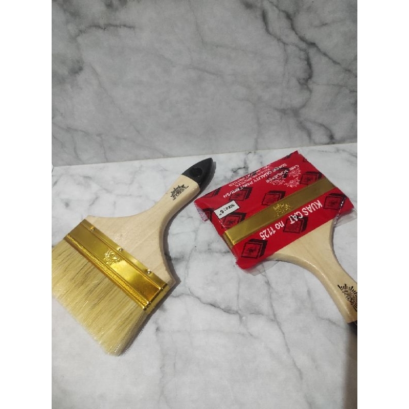 Jual Kuas Cat Tembok cap Mata dan STRAUSS 4" 5" 6" Bulu TEBAL | Shopee ...