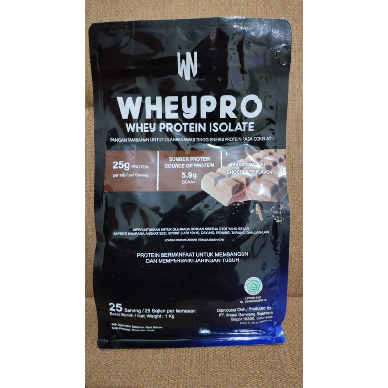 Jual WN WHEYPRO BANANA Susu Whey Protein Isolate 1 kg Susu Protein ...