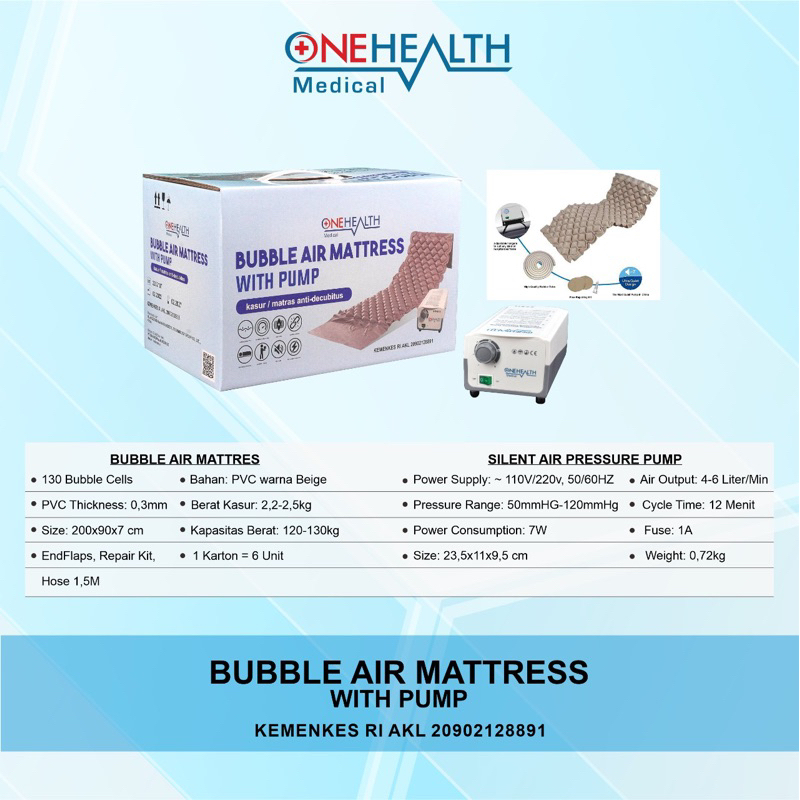 Jual Matras Decubitus Onehealth OH DM 01 / Kasur Bubble Air Mattress ...