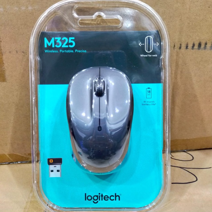 Jual Logitech M325s Wireless Mouse Dark Silver | Shopee Indonesia