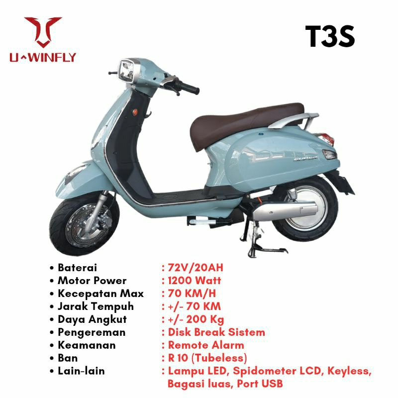 Jual MOTOR LISTRIK UWINFLY T3S | Shopee Indonesia