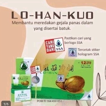 Jual lo han ko infusion isi 12balok kcl obat panas dalam,batuk dll ...
