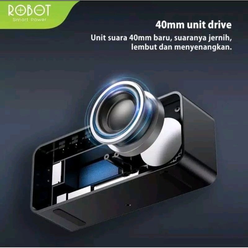 Jual Robot speaker bluetooth RB150 stereo LED Display alarm clock ...