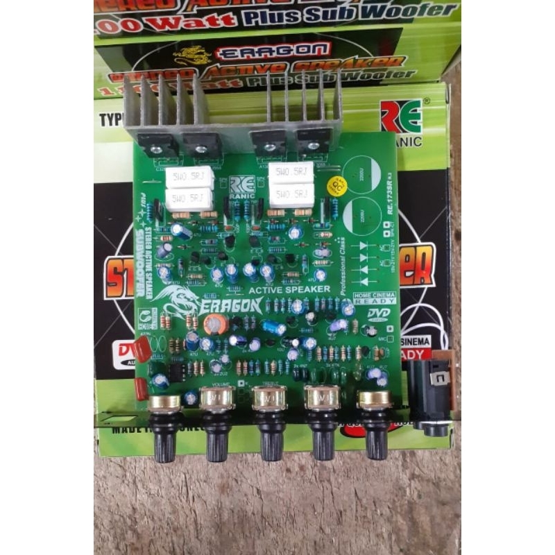 Jual kit aktif amplifier pmpo 1100 Watt plus sub seragon | Shopee Indonesia