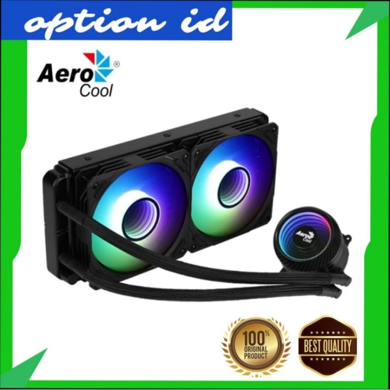 Jual Liquid CPU Cooler AEROCOOL Mirage L240 RGB | 240mm ARGB Black | Shopee Indonesia