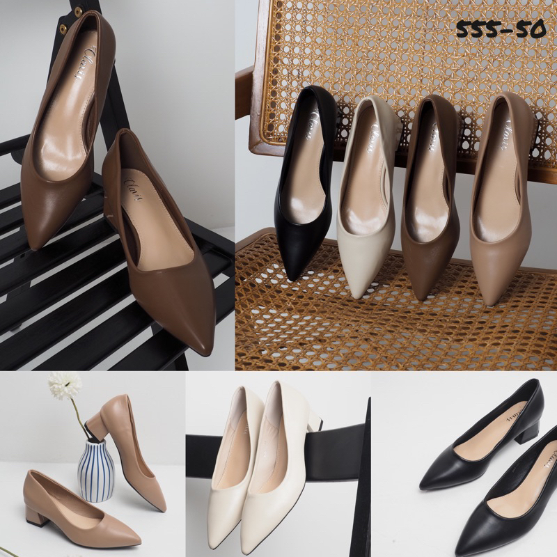 Jual Olavis YOona Chunky heels tapak tahu sepatu korea import hak 4cm ...