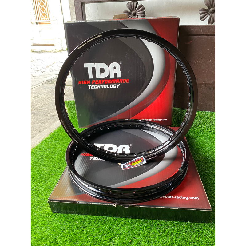 Jual Velg TDR 160-185-215 ring 17 Velek jari-jari TDR hitam gilap ...