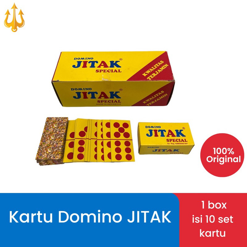 Jual Kartu Domino Jitak 1 Box isi 10 set game | Shopee Indonesia